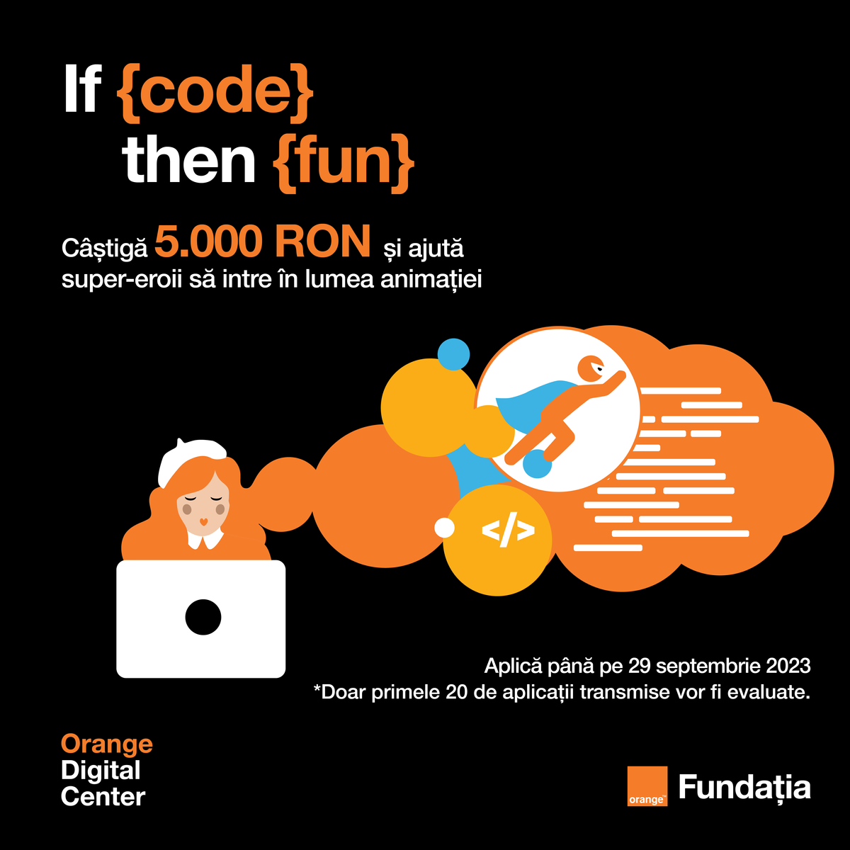 Câștigătorii granturilor #SuperCoders2023